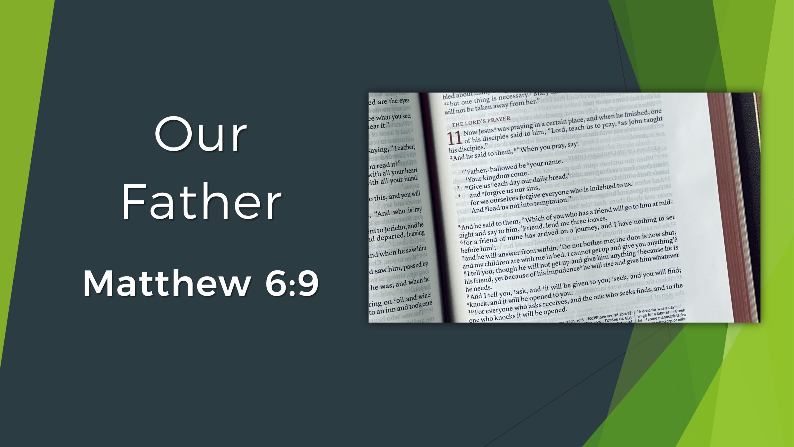 Matthew 6:9 Our Father – First Evangelical Free Church